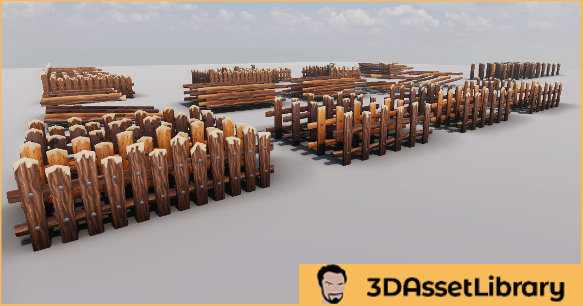 Stylized Fence Set Vol 1 | 3D Props | Unity Asset Store