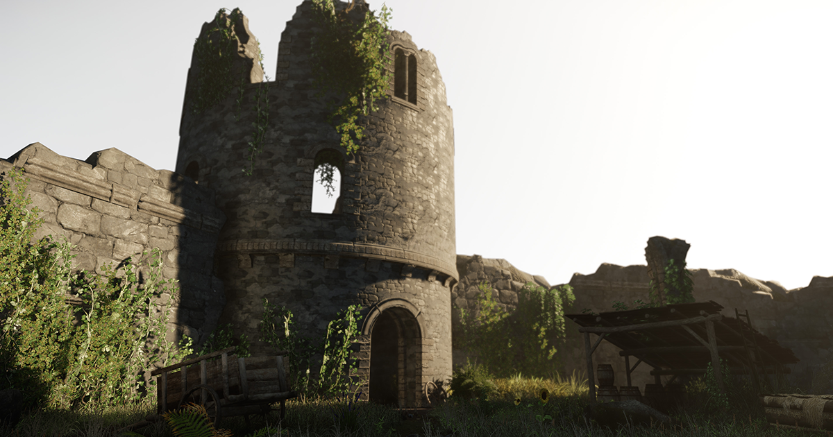 Castle Ruins - PBR Destroyed Castle Parts | 3D Historic | Unity Asset Store