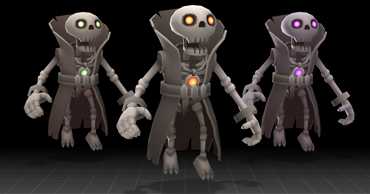 Poly HP - Sorcerer | 3D Creatures | Unity Asset Store