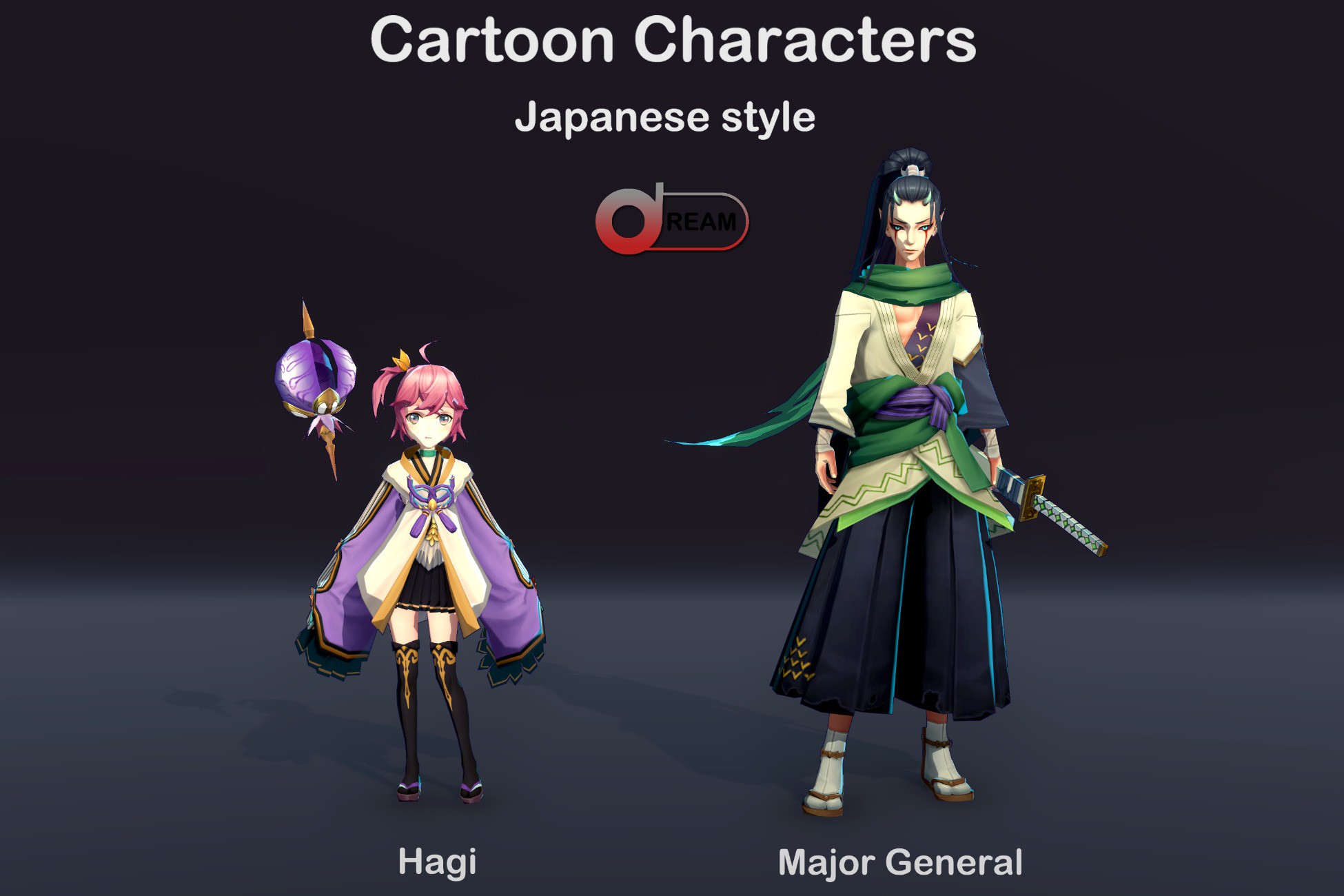 Cartoon Characters_Japanese style10 | キャラクター | Unity Asset Store