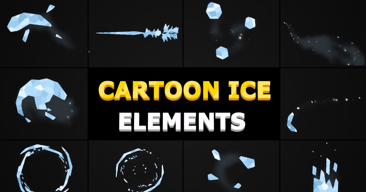 Cartoon Ice Elements | 2D Textures & Materials | Unity Asset Store