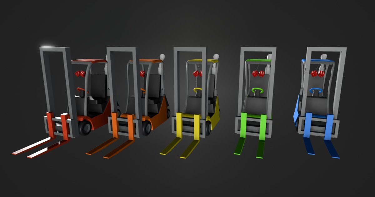 Toon Forklift 3d Land Unity Asset Store 