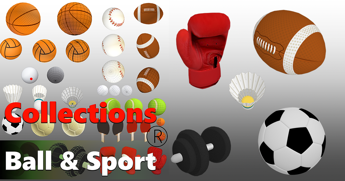 Collections Ball&Sport | 3D Props | Unity Asset Store
