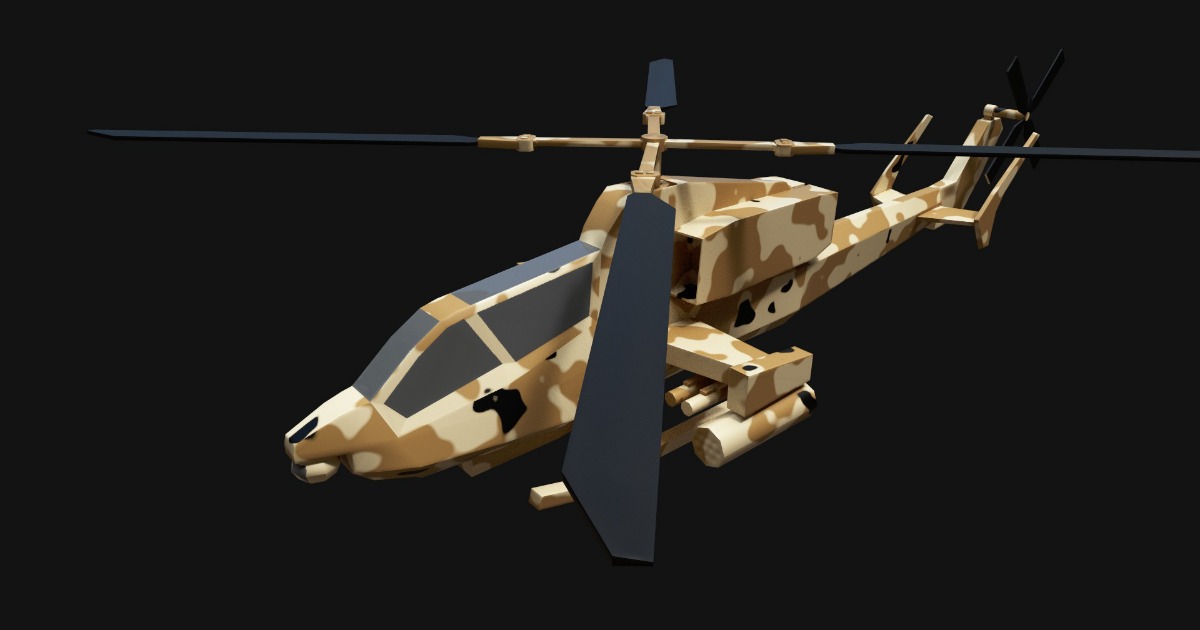 RTS: Helicopter Low Poly | 3D Air | Unity Asset Store