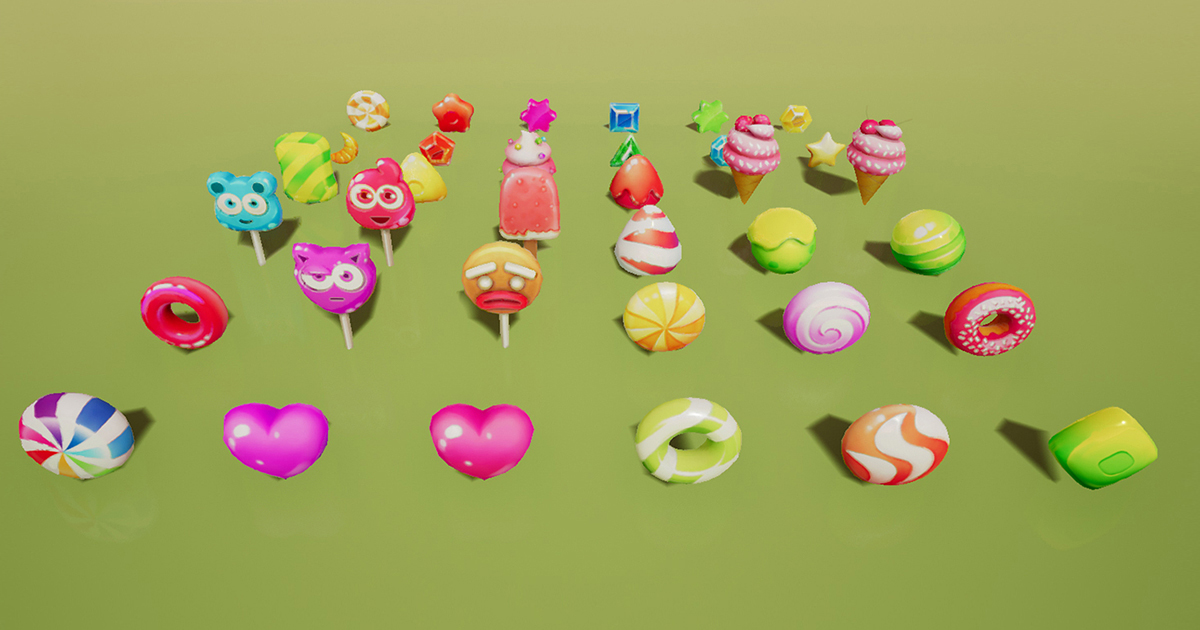 Candy Package | 3D Food | Unity Asset Store