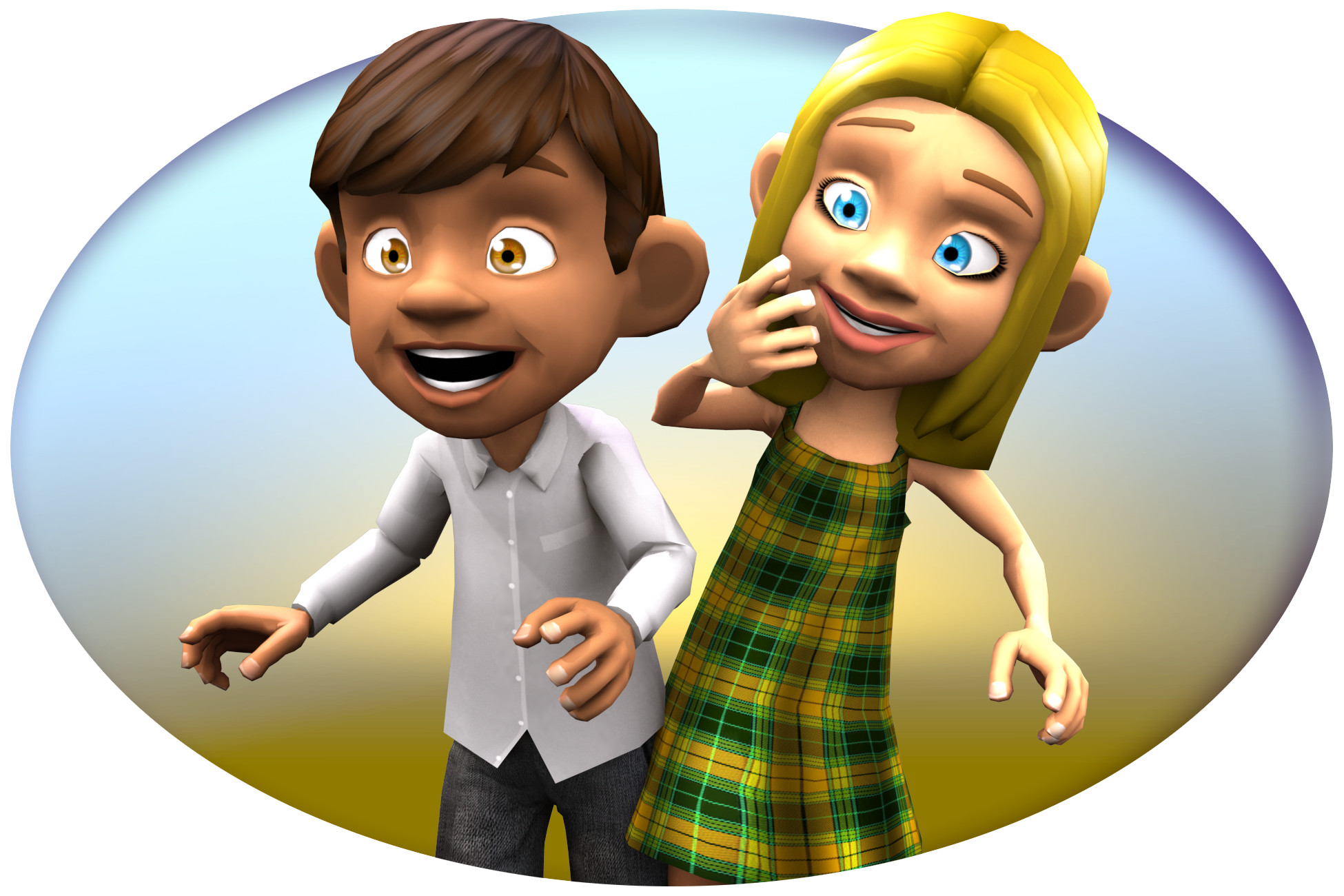 2 toon kids | 3D Humanoids | Unity Asset Store