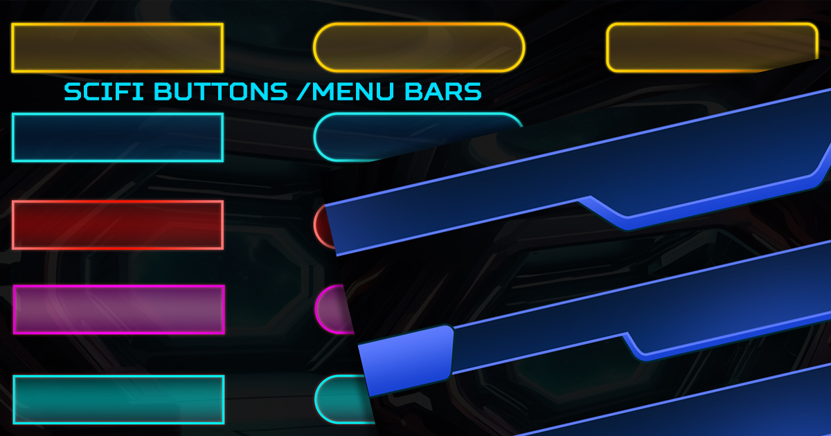 Sci-Fi Ui-Buttons | 2D | Unity Asset Store