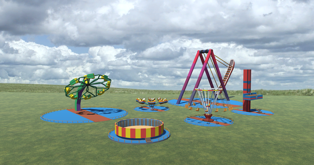Amusement park 2021 | 3D Urban | Unity Asset Store