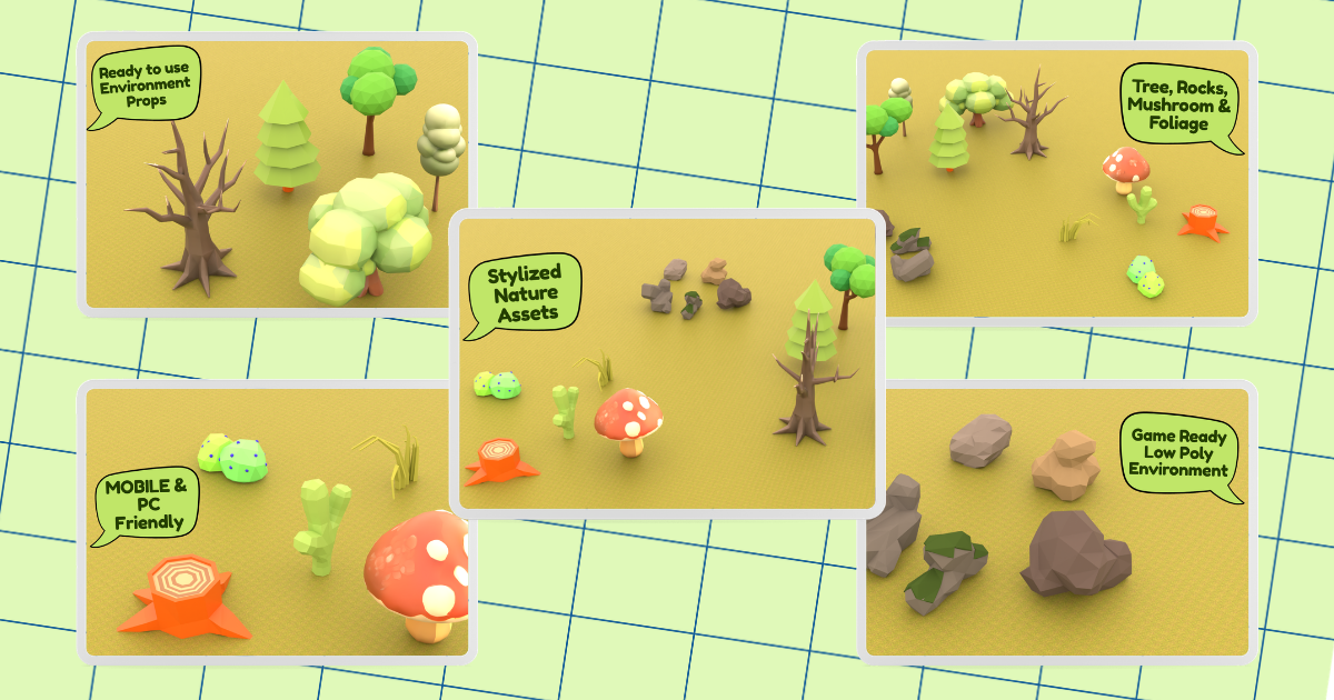 Low Poly Nature Props | 3D Props | Unity Asset Store
