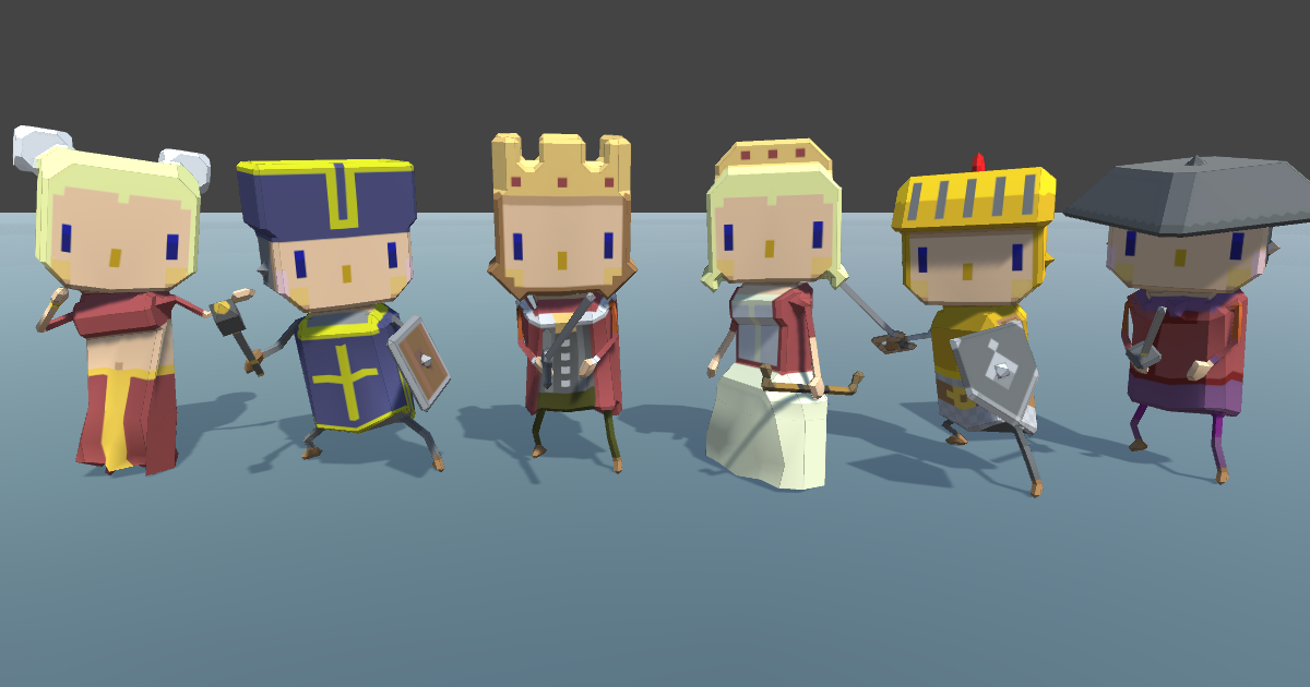 Voxel-like 3D Low Polygon Characters 3rd | Characters | Unity Asset Store
