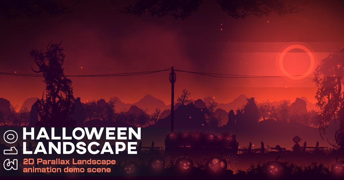 Halloween Landscape | 2D Environments | Unity Asset Store