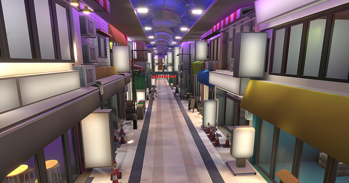 Yorume Art Shotengai 3d 环境 Unity Asset Store