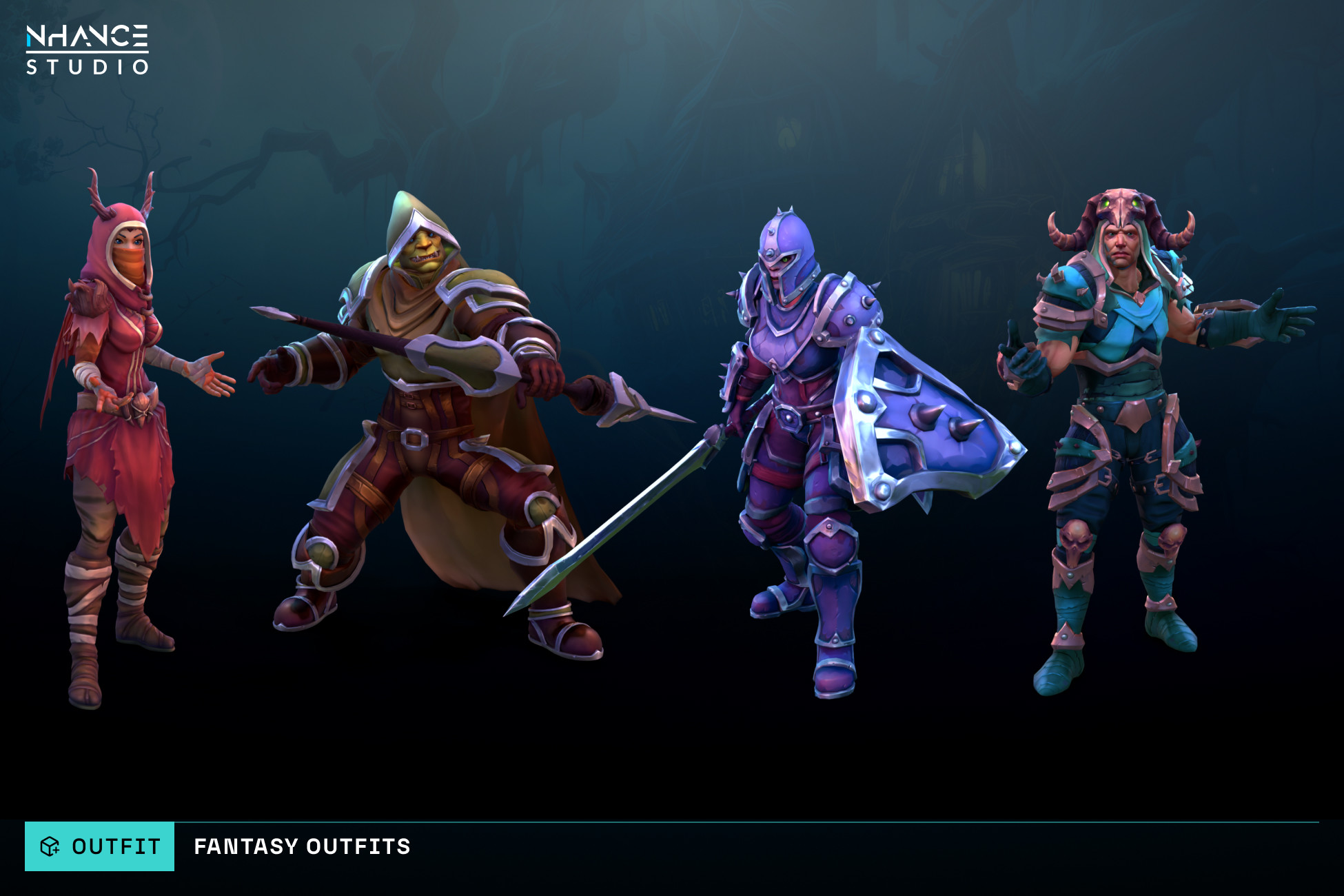 Stylized Fantasy Outfits #2 | 3D 캐릭터 | Unity Asset Store
