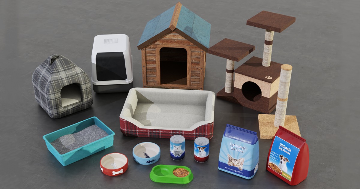 Pet Clutter | 3D Interior | Unity Asset Store