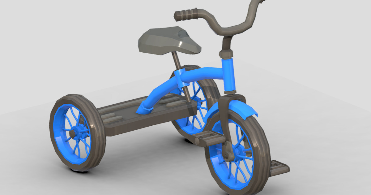 Low-Poly Bicycle # 2 | 3D Land | Unity Asset Store