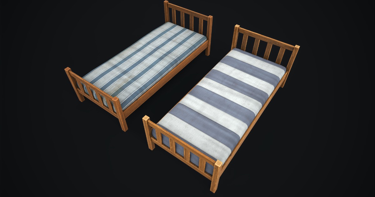 Simple single bed | 3D Furniture | Unity Asset Store