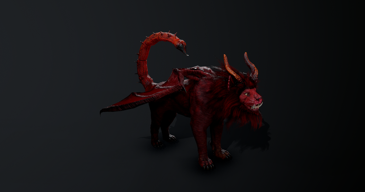 Manticore 3 skins | 3D 생물 | Unity Asset Store