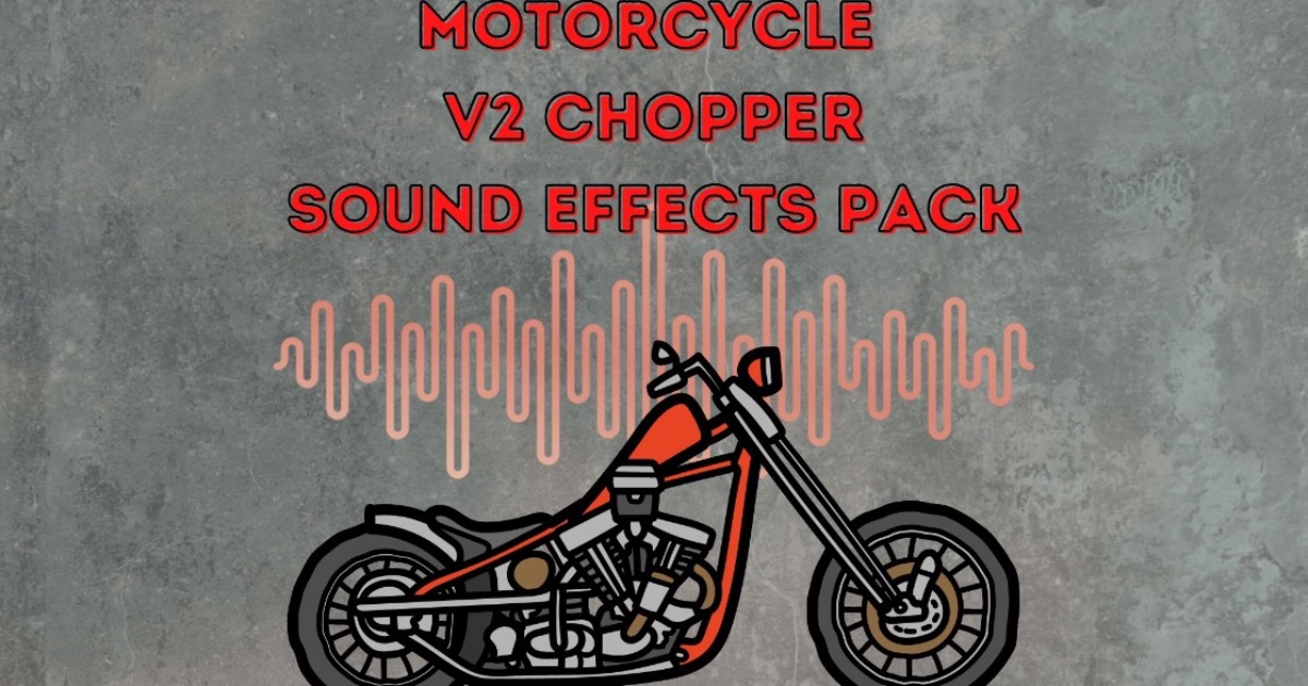 Motorcycle Chopper Big Sound Pack | Transportation Sound FX | Unity ...