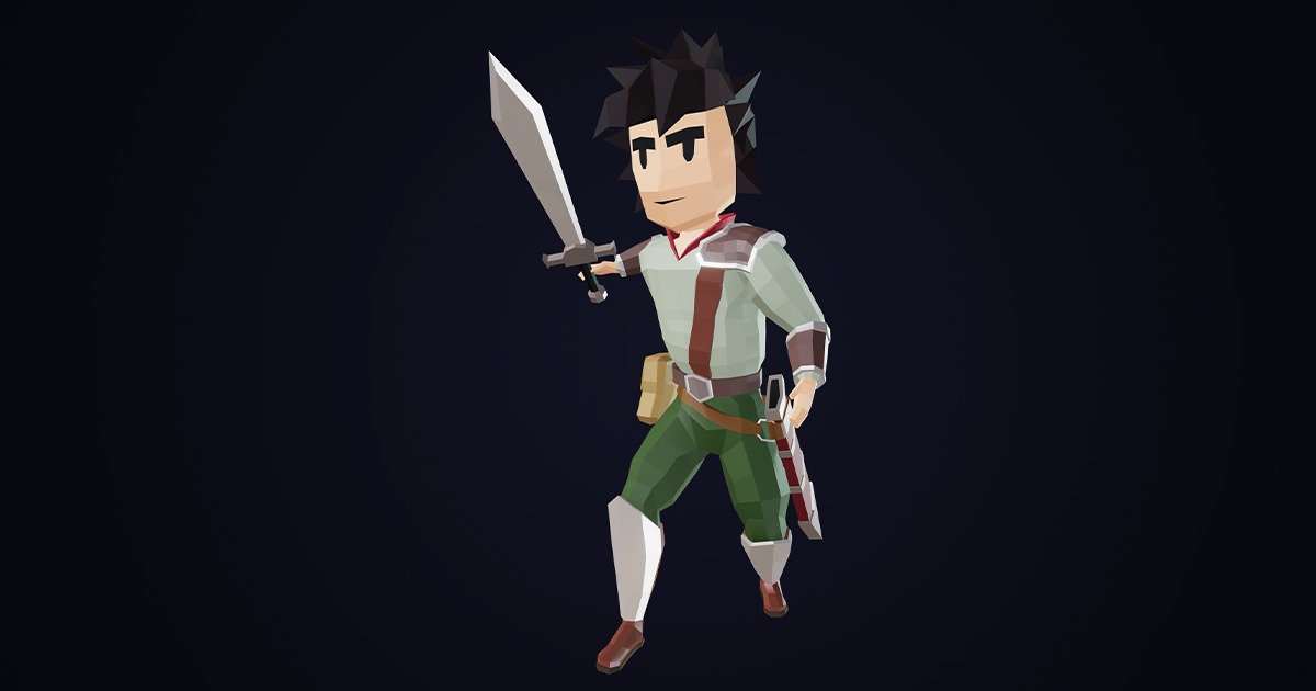 Low Poly Art Fantasy Warrior | Characters | Unity Asset Store
