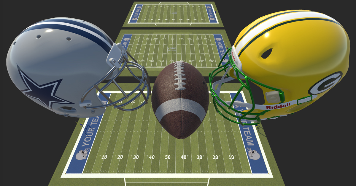 American Football Field | 3D Exterior | Unity Asset Store