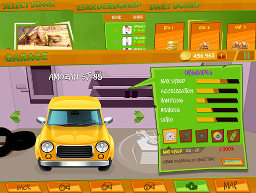 Racing Game Graphics CxS (GUI Skin 2) | 2D GUI | Unity Asset Store