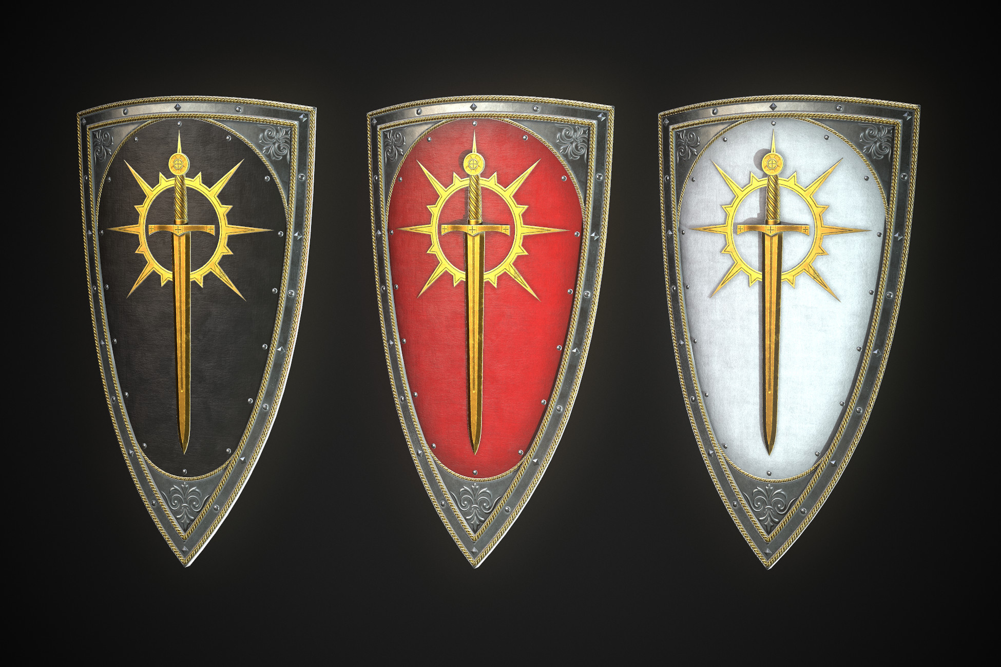 Knight Shield 07 | 3D Weapons | Unity Asset Store