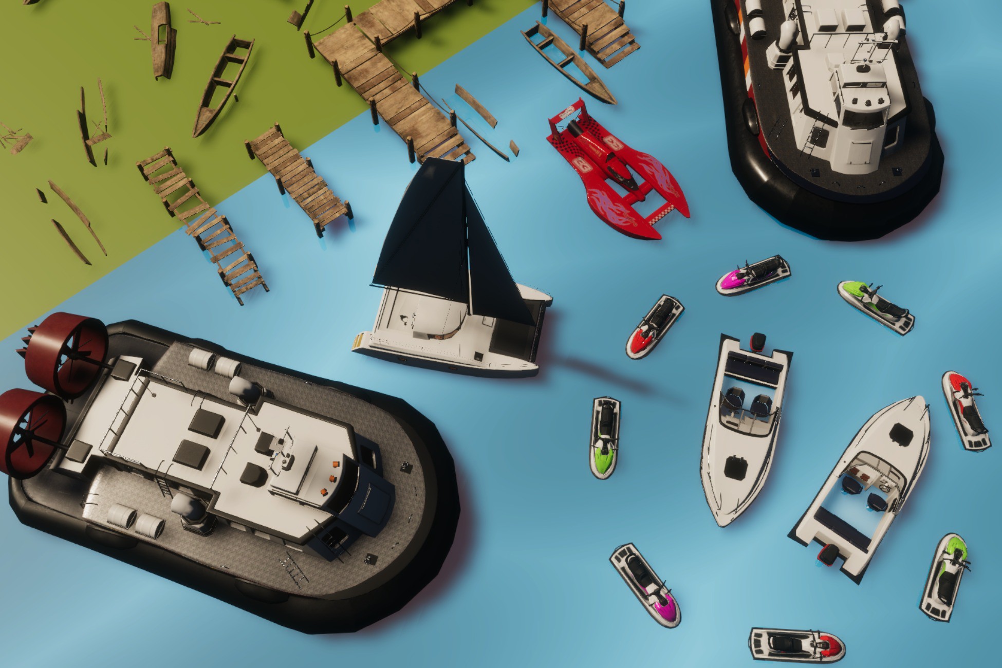 Sea Vehicles Collection | 3D Sea | Unity Asset Store