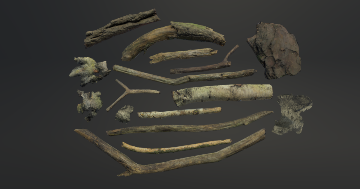Sticks Vol. 2 | 3D Exterior | Unity Asset Store