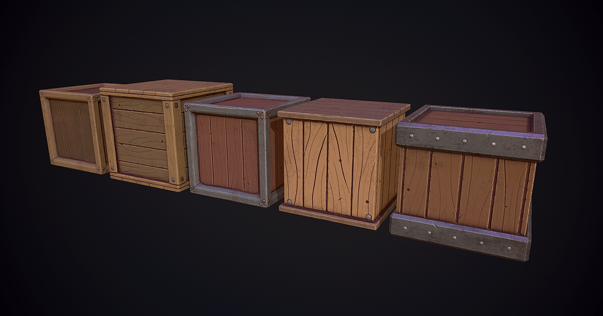 Stylized Crates - Boxes Pack | 3D Exterior | Unity Asset Store