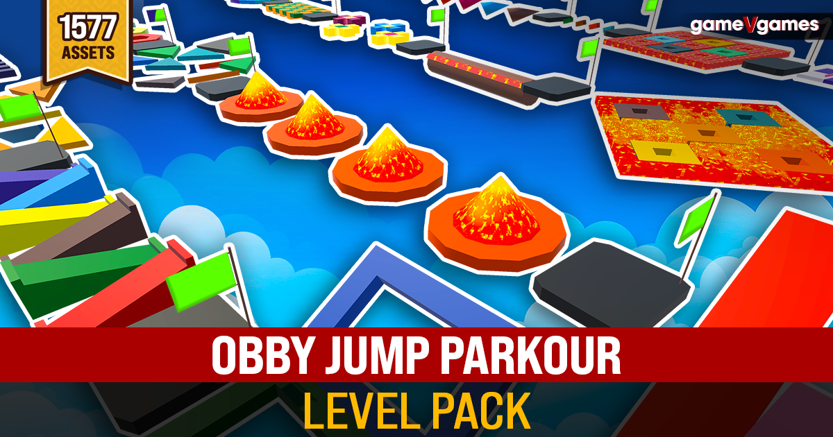 Obby Jump Parkour Level Pack | 3D Environments | Unity Asset Store