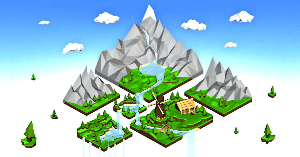 Low Poly Land: Mountain Home Kit | 3D Environments | Unity Asset Store