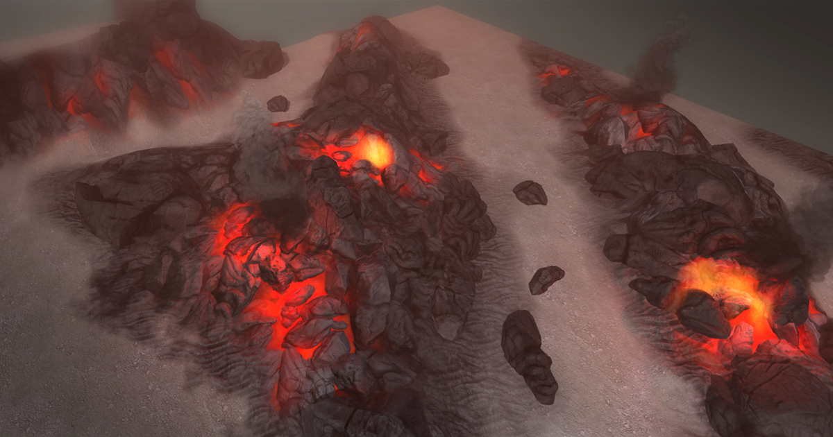 volcanic rocks set | 3D | Unity Asset Store