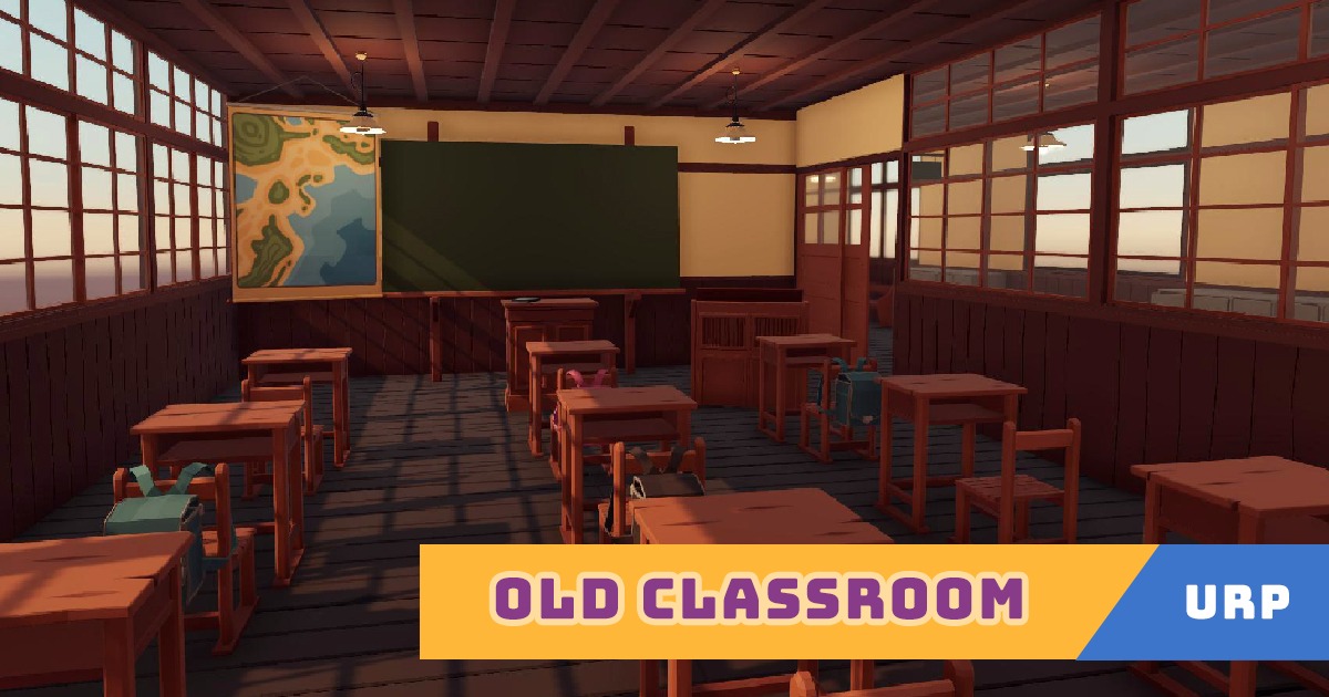 3D Vintage Classroom | 3D Urban | Unity Asset Store