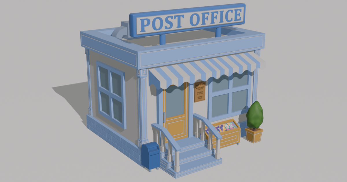 Post office 001 | 3D Environments | Unity Asset Store