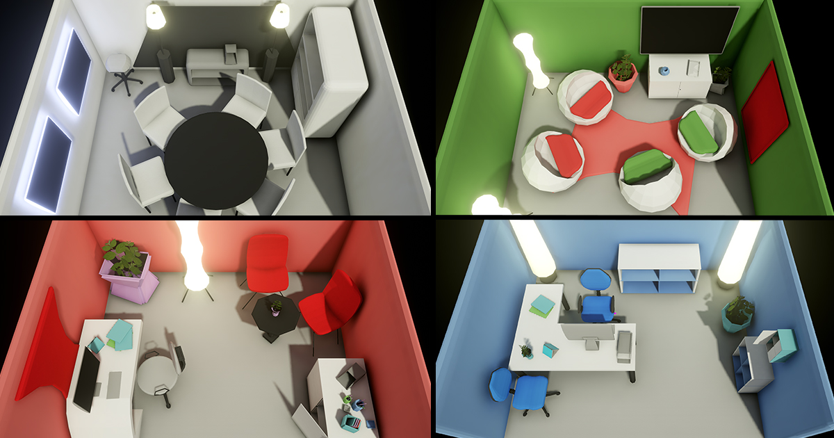 Low Poly Office Megapack | 3D Environments | Unity Asset Store