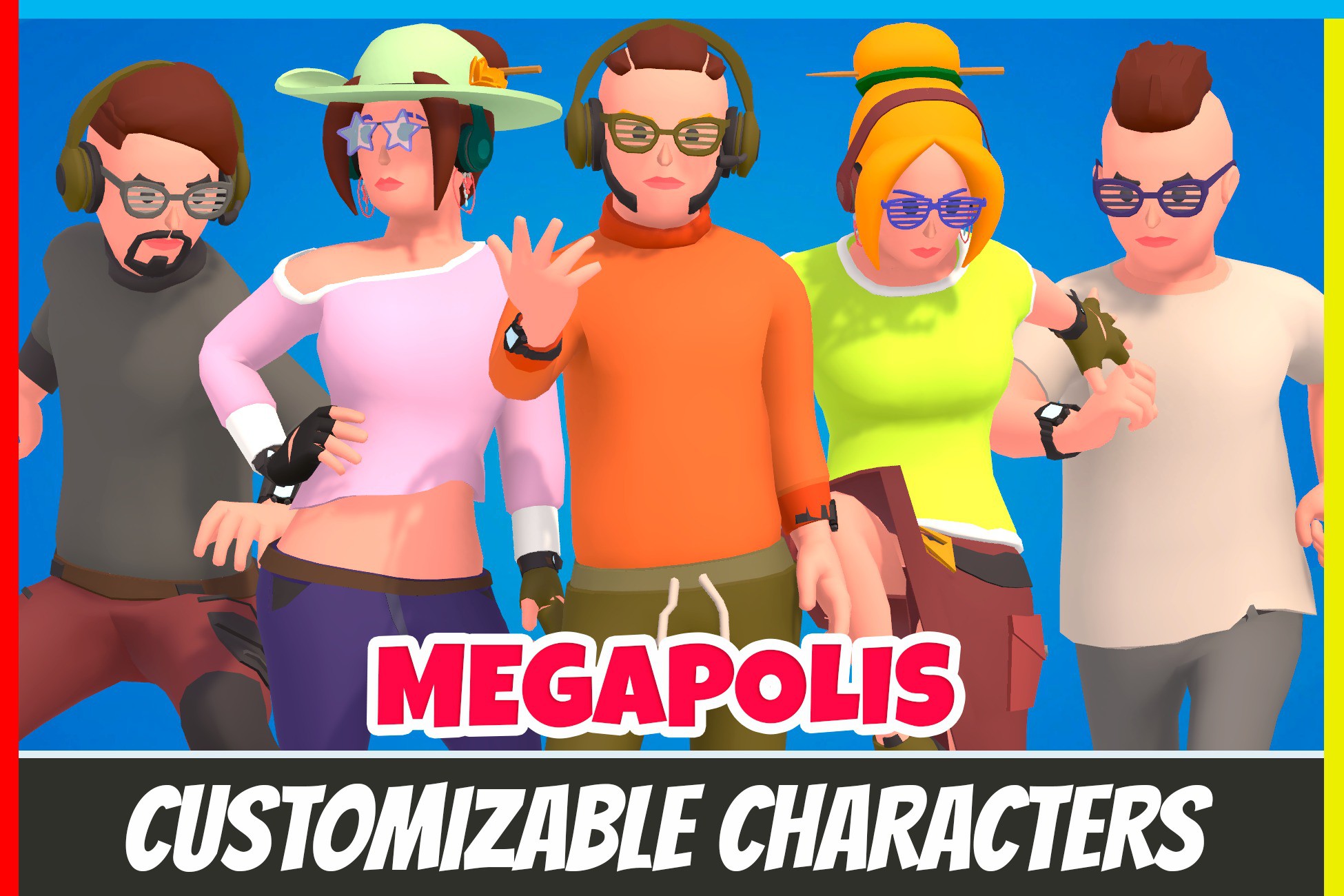 Customizable 3D City Characters Vol 3 | 3D Humanoids | Unity Asset Store
