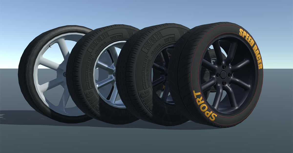 Wheels Pack | 3D Vehicles | Unity Asset Store