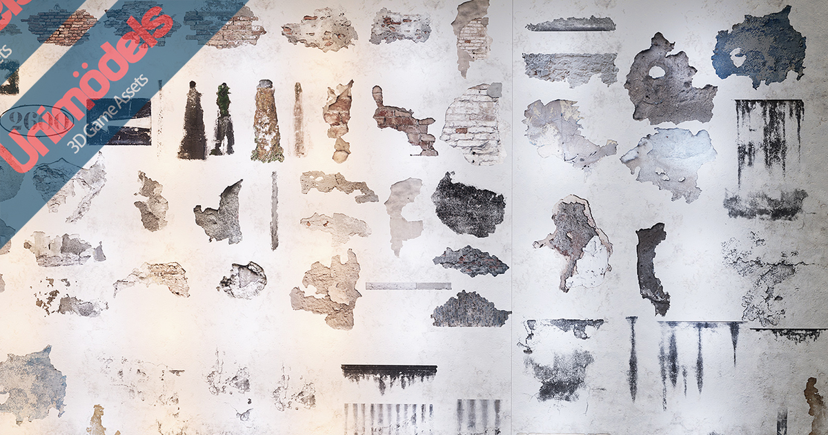 Wall decals vol. 10 | 2D Textures & Materials | Unity Asset Store
