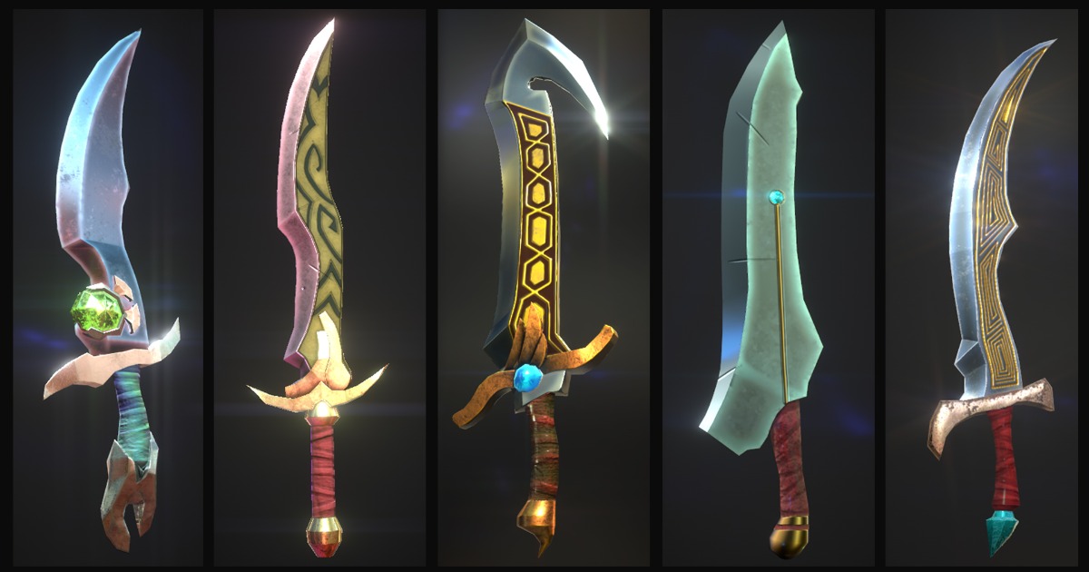 Stylized Blade Vol1 | 3D Weapons | Unity Asset Store