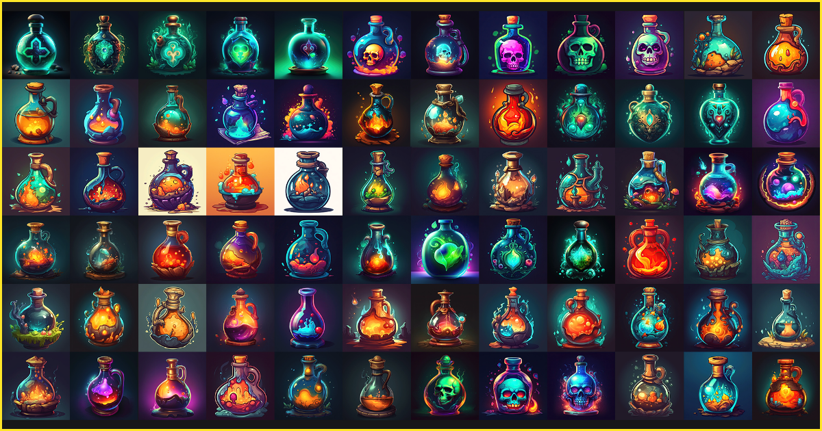 ICON - Stylized Potions 2 | 2D Icons | Unity Asset Store