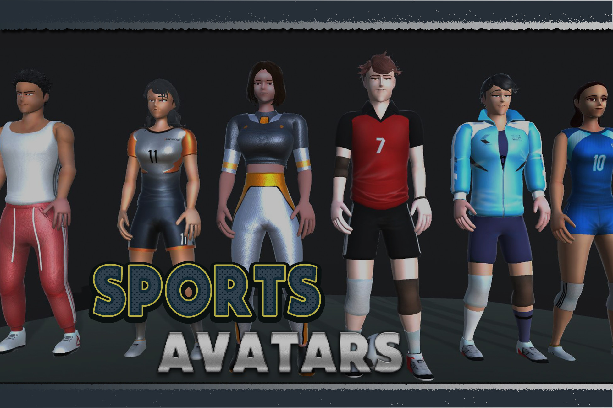 Sports Avatars SA | 3D Characters | Unity Asset Store