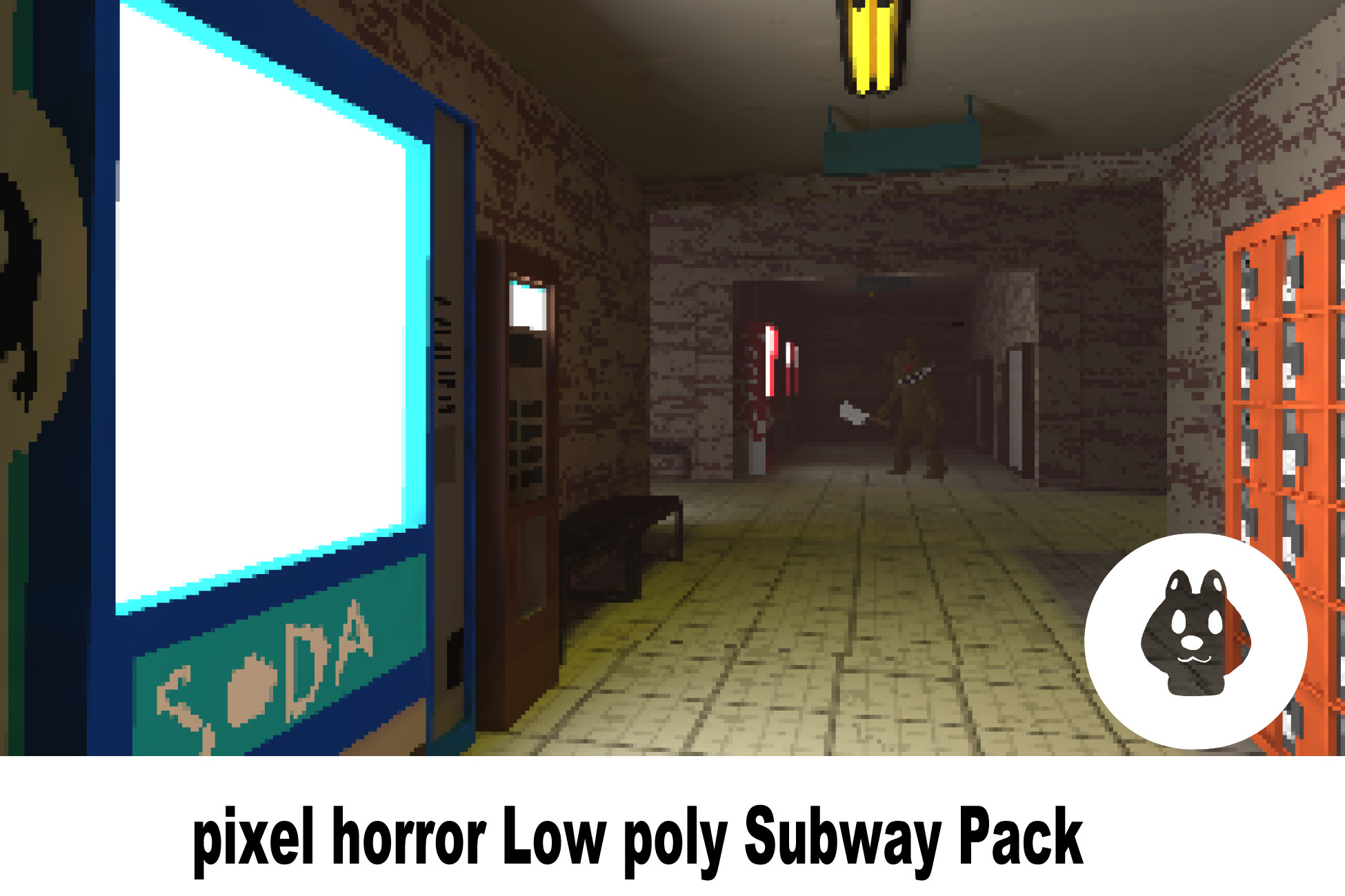 pixel horror Low poly Subway Pack(Modular) | 3D Urban | Unity Asset Store