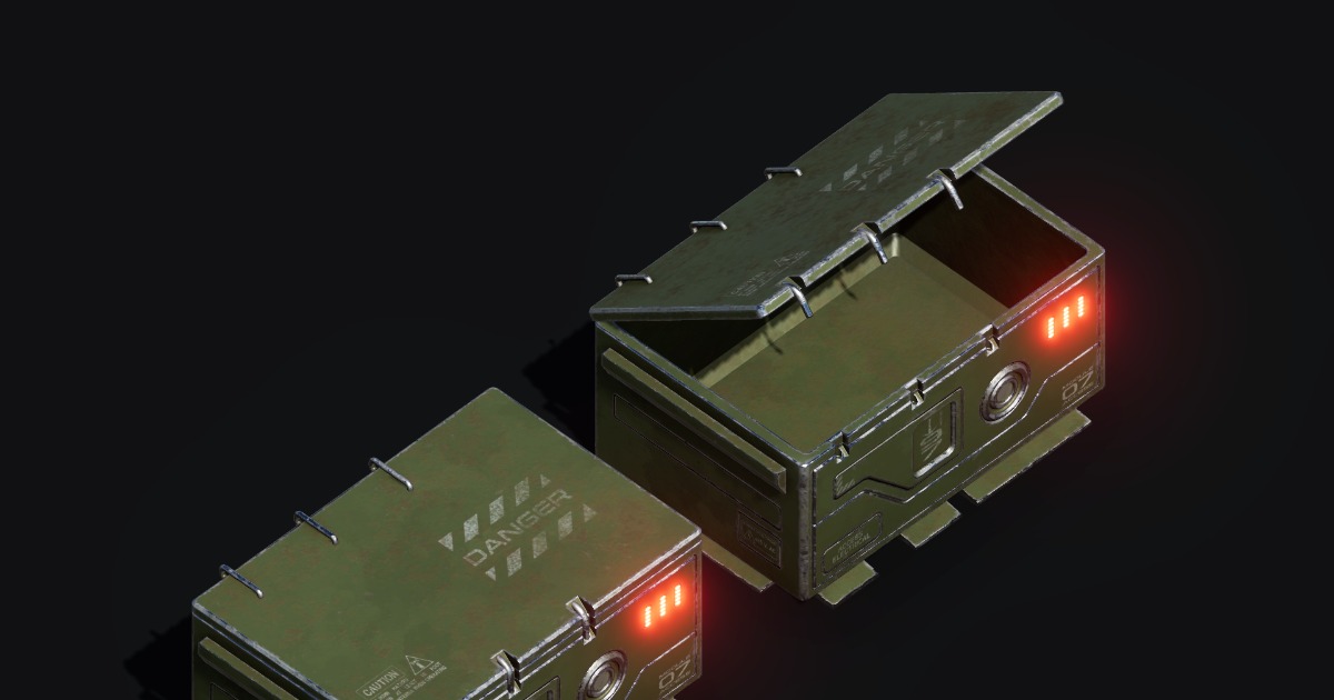 Sci Fi Military Case Crate URP | 3D Props | Unity Asset Store