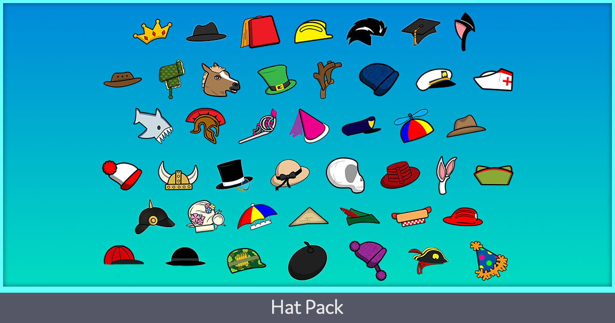 Hat Pack by Gamertose | 2D Fabric | Unity Asset Store