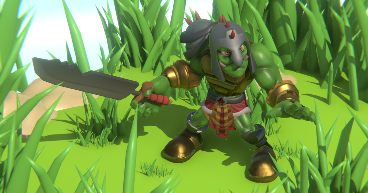 Orc Warrior - Casual Fantasy | 3D Creatures | Unity Asset Store