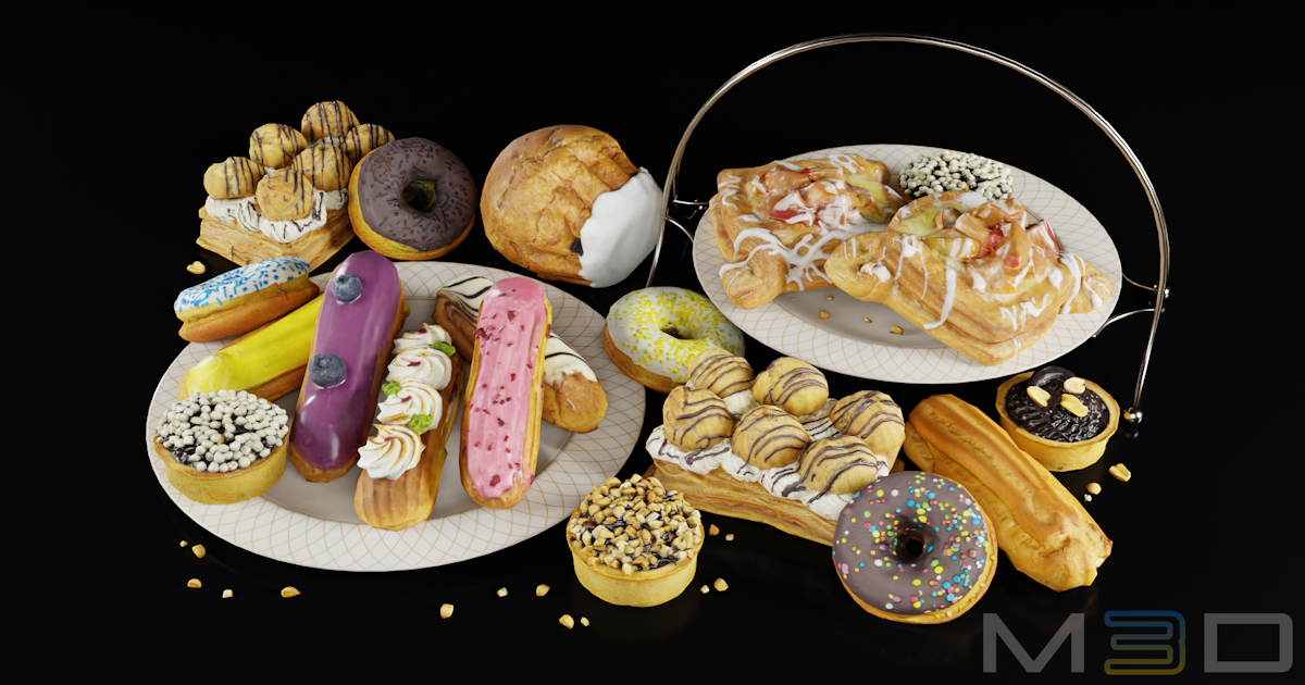 Pastry Pack Vol.2 | 3D 음식 | Unity Asset Store