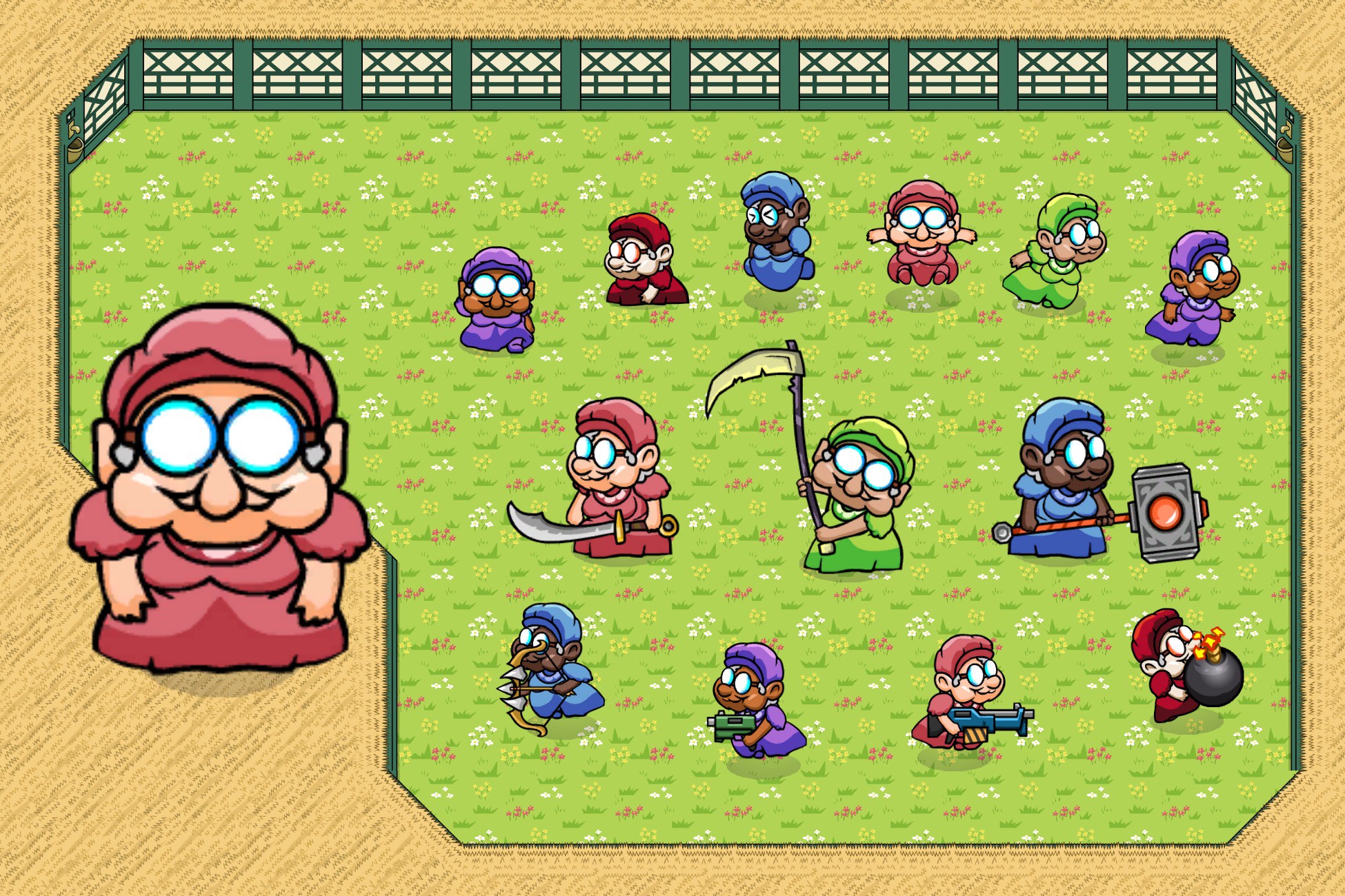 2D Character - Grandma | 2D Characters | Unity Asset Store