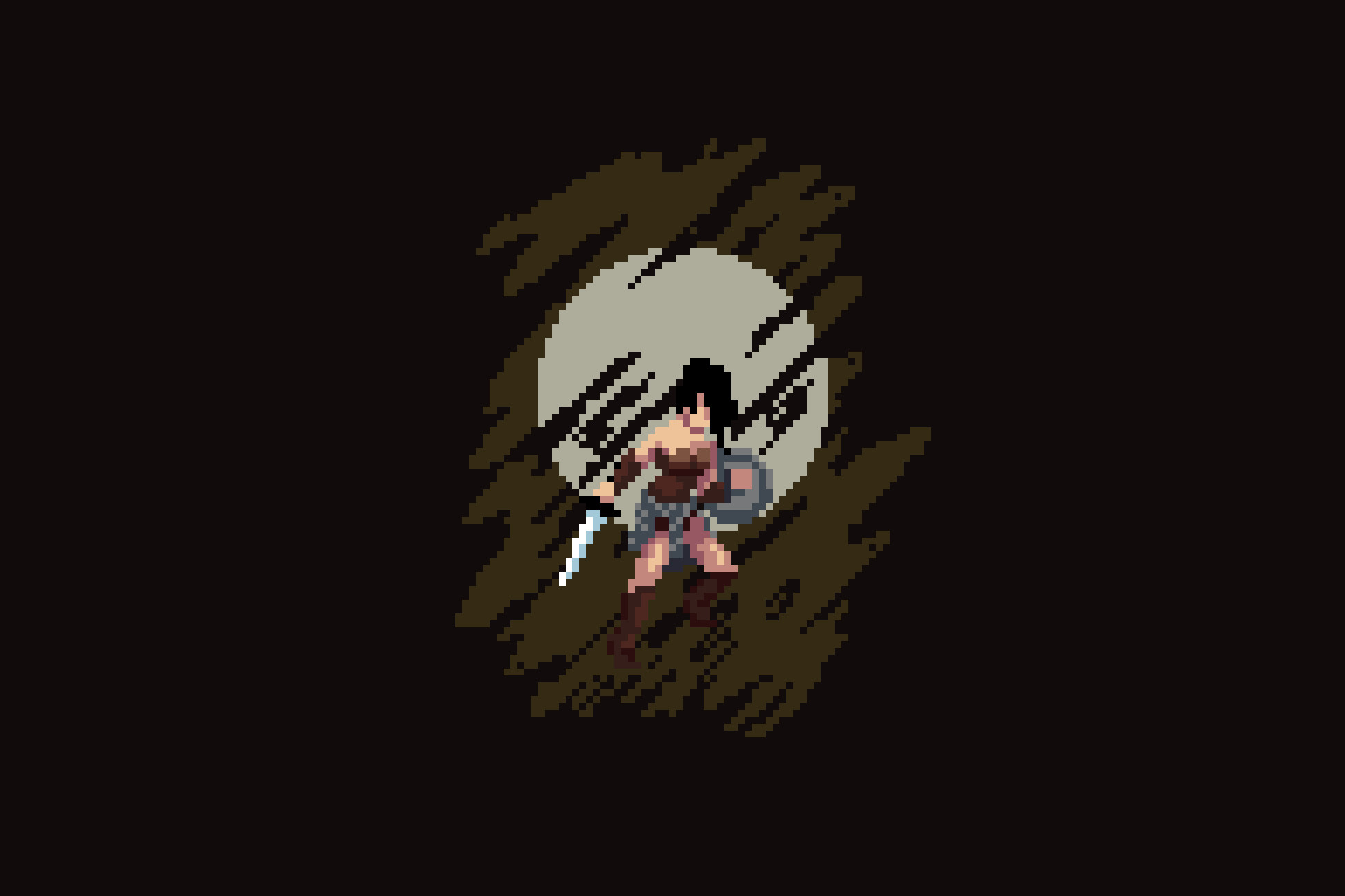 Female Barbarian Pixel Art | 2D Characters | Unity Asset Store