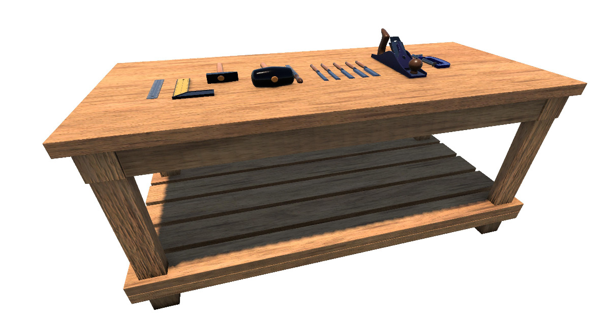 Carpenter Tools With workbench | 3D 소품 | Unity Asset Store