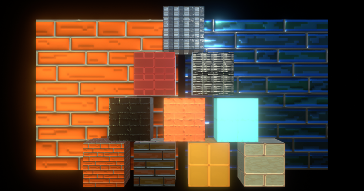 Pixel Retro Collection 4 Materials & Textures | 2D Textures & Materials ...